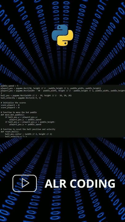 How to make the classic Ping Pong game in Python - YouTube