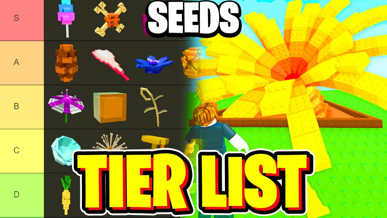 *NEW* GROW A GARDEN SEEDS TIER LIST! (BEST PLANTS/CROPS In GROW A ...