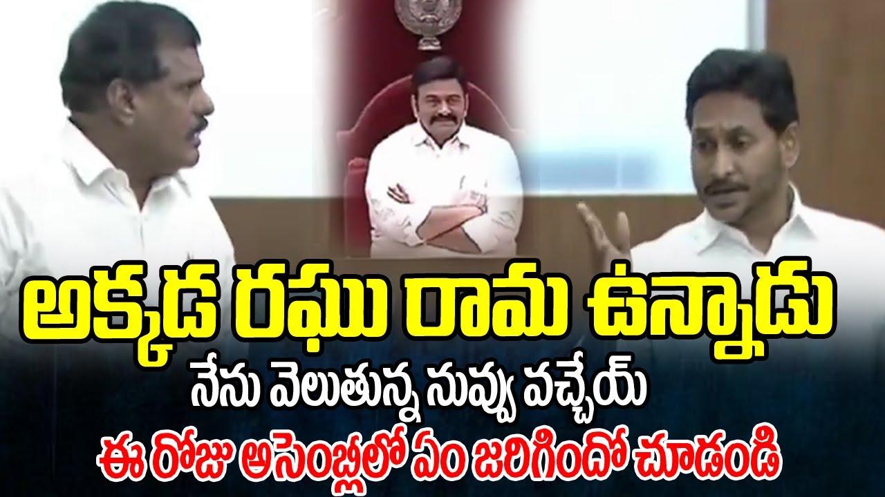 రఘు రామాను చూసి అసెంబ్లీ నుంచి పారిపోయిన జగన్? మిరే చూడండి | YS Jagan ...