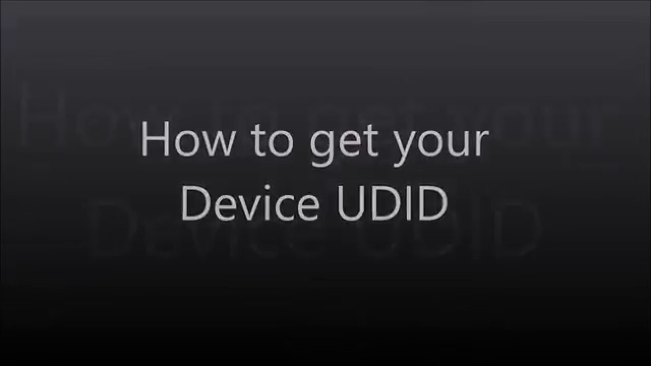 How to Get your Apple Device UDID without plugging it in your PC ...