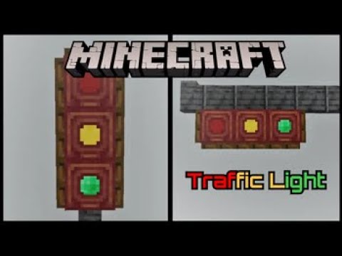 How to build a traffic light in Minecraft (using Mangrove Trapdoors ...