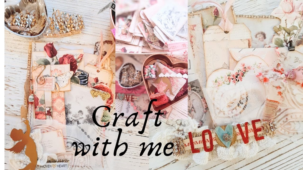 Craft With Me - Let's Make Some - Easy And Fun - Valentine Ephemera ...