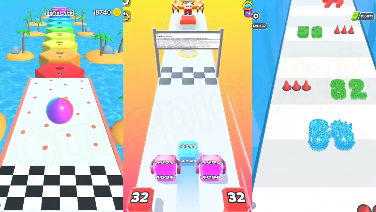 [New High Score- 2048h ] Jelly Run 2048 vs Man Runner 2048 3D vs Number ...