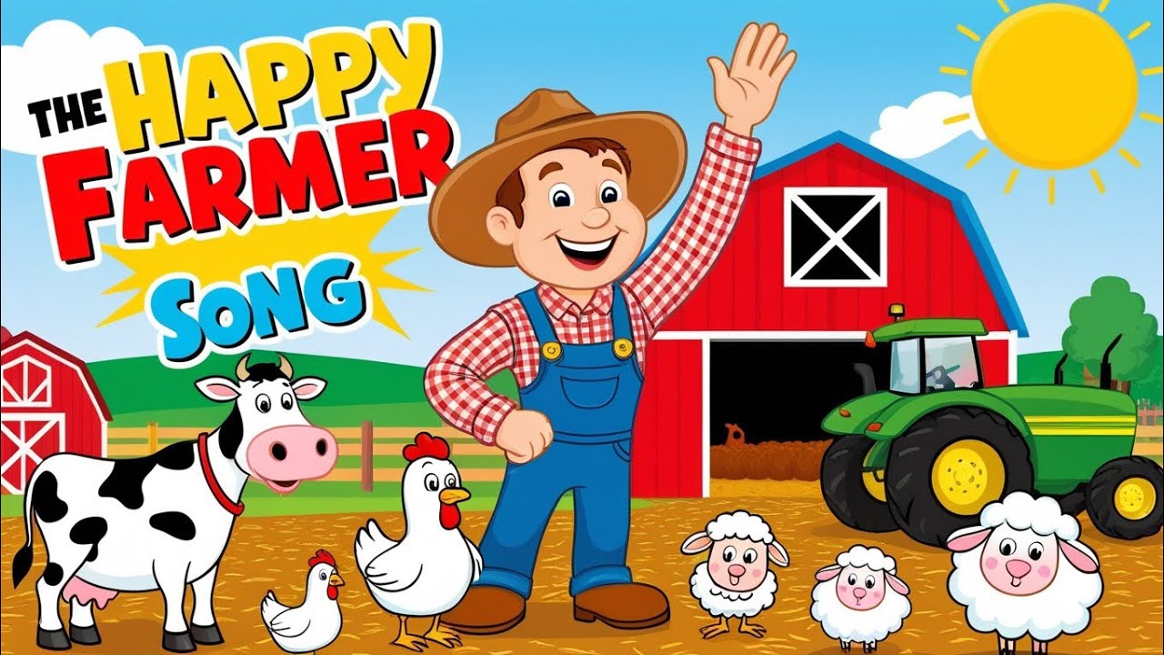 "Meet the Farmer! Fun Farm Animals Song for Kids" - YouTube
