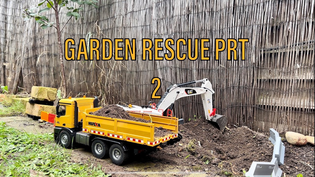 Huina 1594, Tamiya king hauler | Huina 1575 garden rescue prt 2 - YouTube