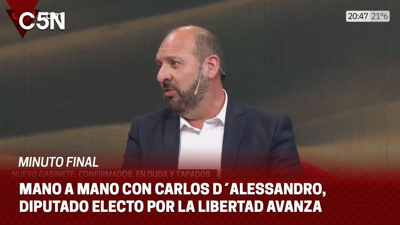 CARLOS D´ALESSANDRO, diputado electo por LLA: ¨Esto NO es un COGOBIERNO ...