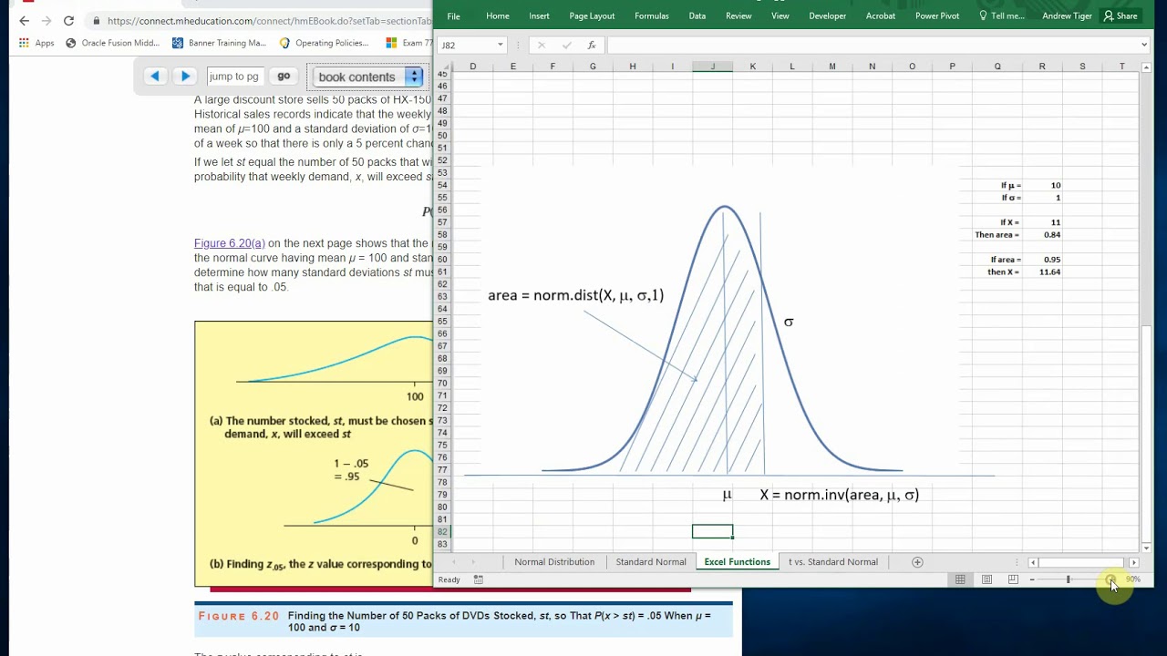 norm inv function - YouTube
