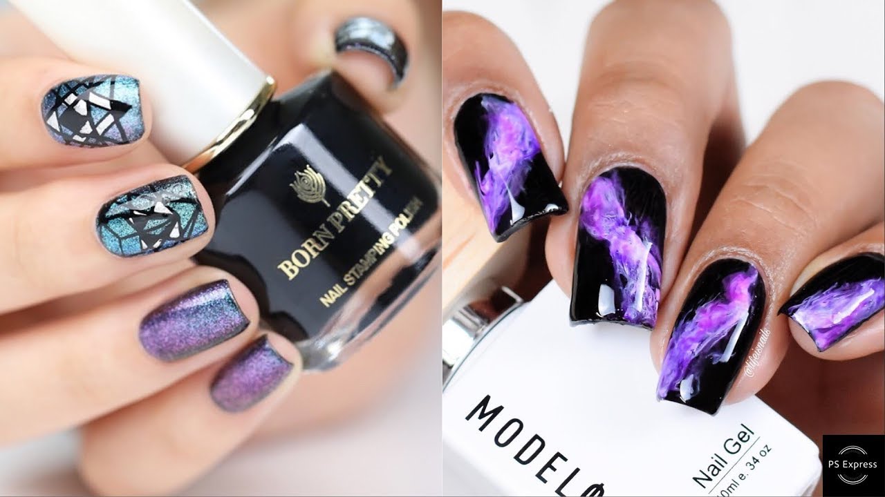 VIRAL NAILS TITORIAL ON INSTAGRAM | NAILS 2019 - YouTube