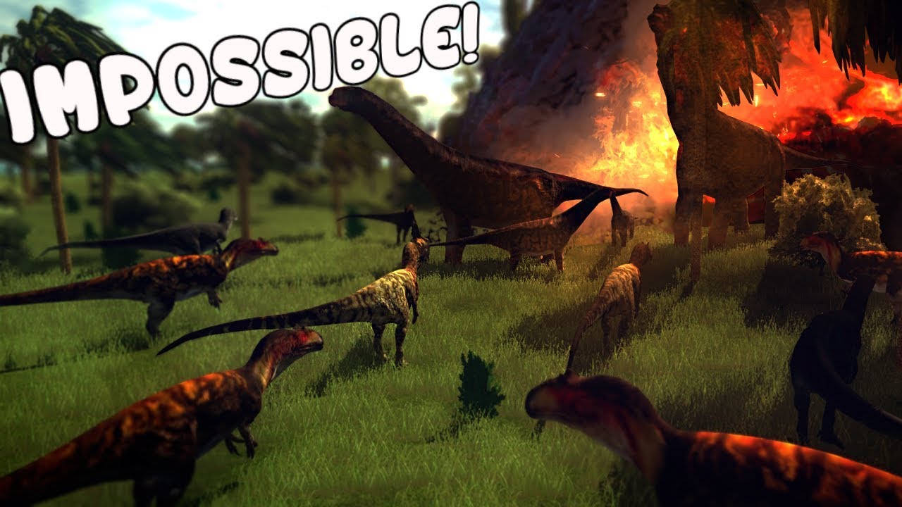 The Epic BATTLE! - Making Our Own Volcano, Massive Jurassic Battle ...