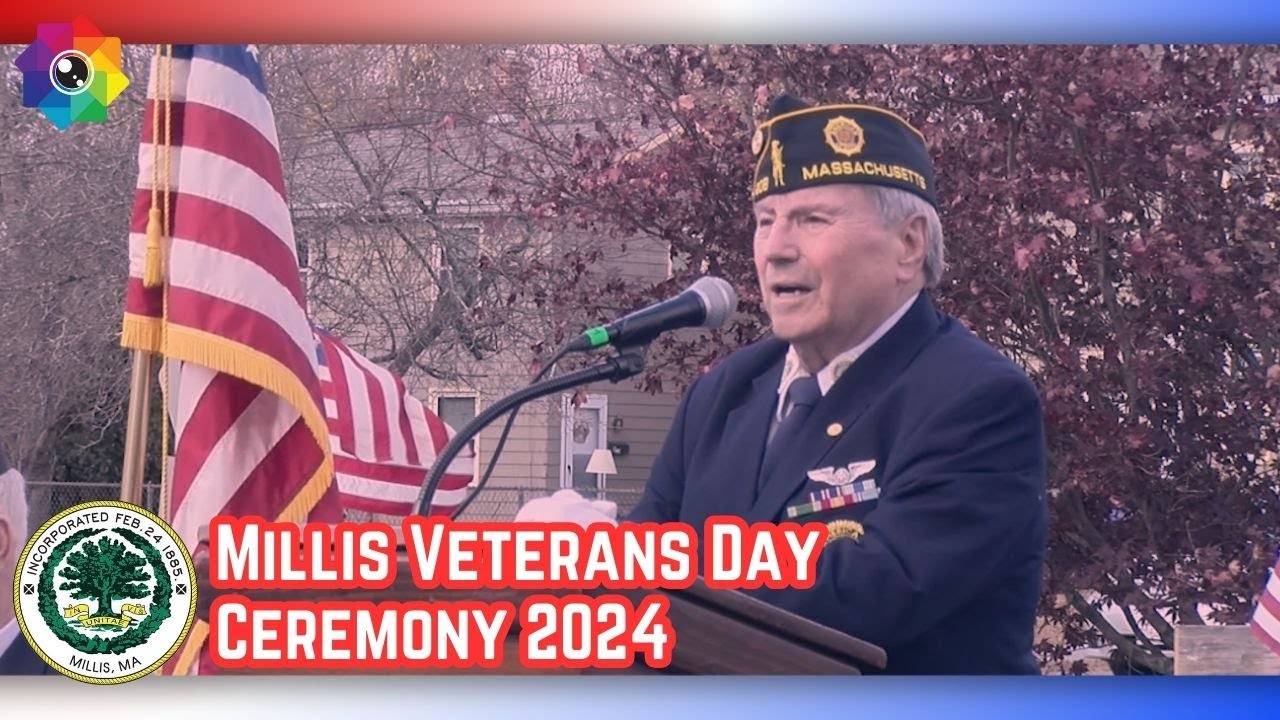 Millis Veterans Day Ceremony 2024 - YouTube
