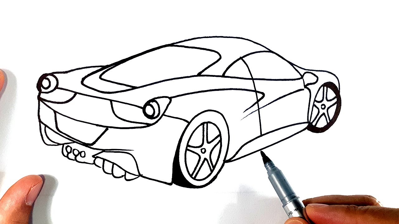 How To Draw Racing Car Step By Step _ Easy Super Sports Race Car ...
