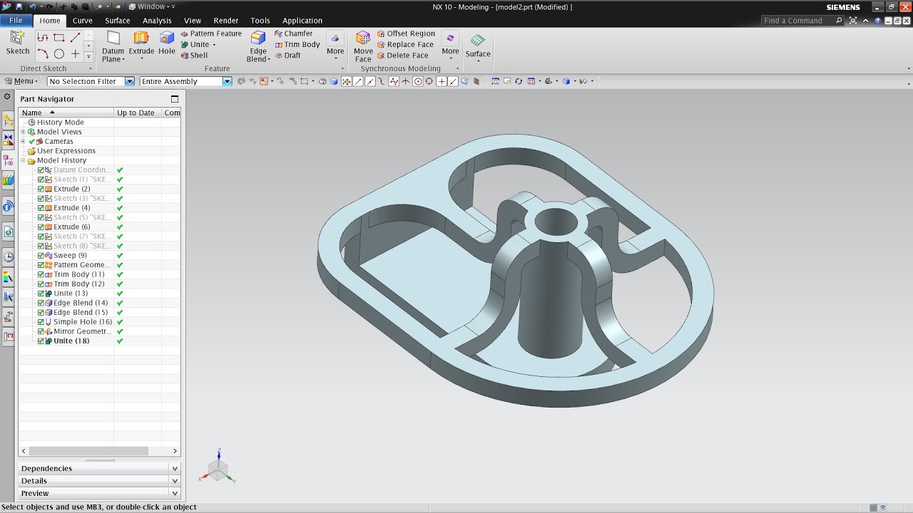 Siemens NX Design for Beginners 2 - YouTube