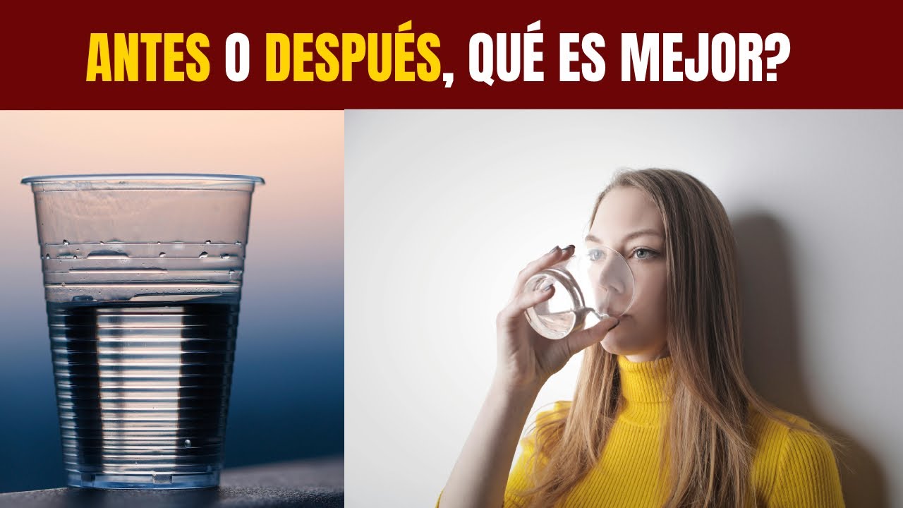 Tomar agua ANTES VS DESPUÉS de comer - YouTube