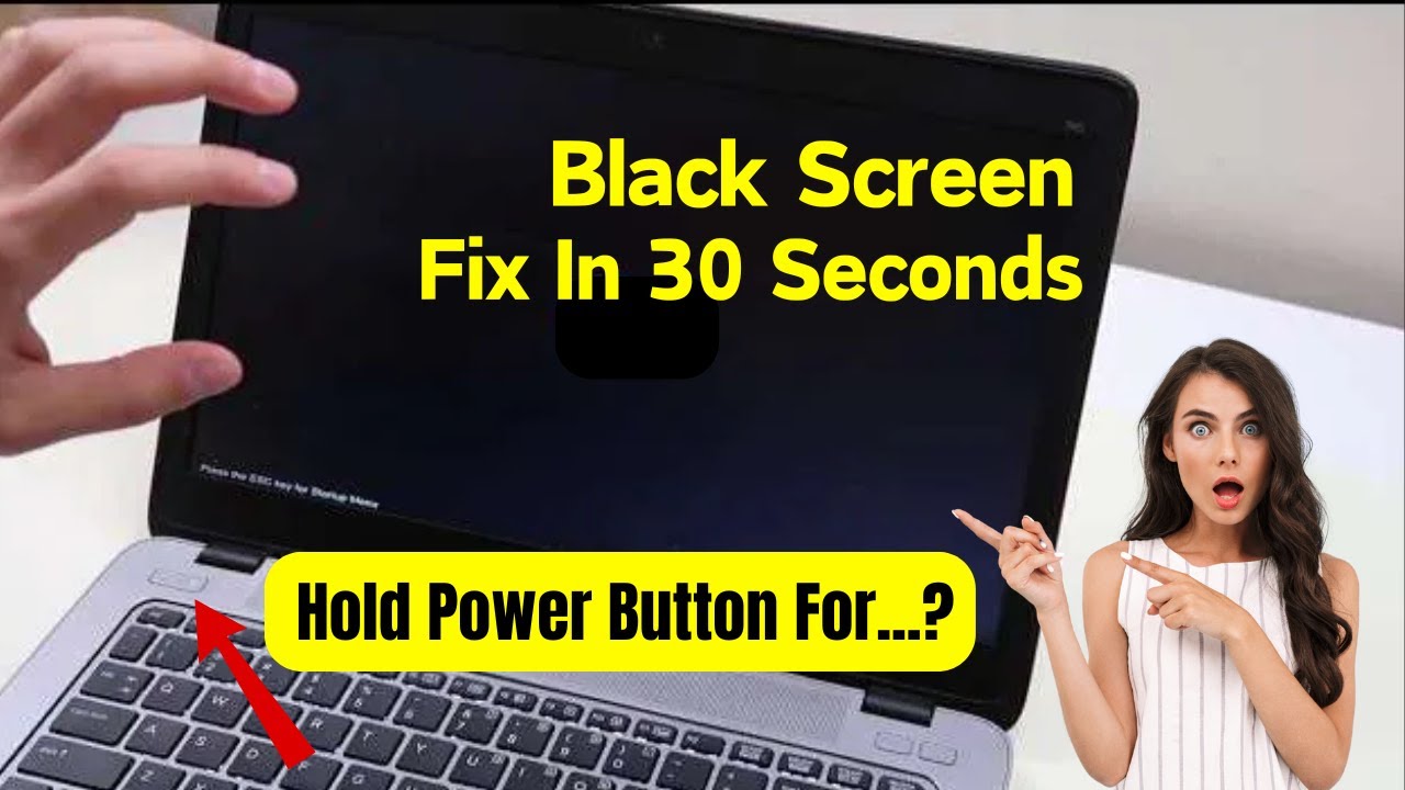 How To Fix Laptop ON But Display Black | Black Screen Problem | Laptop ...