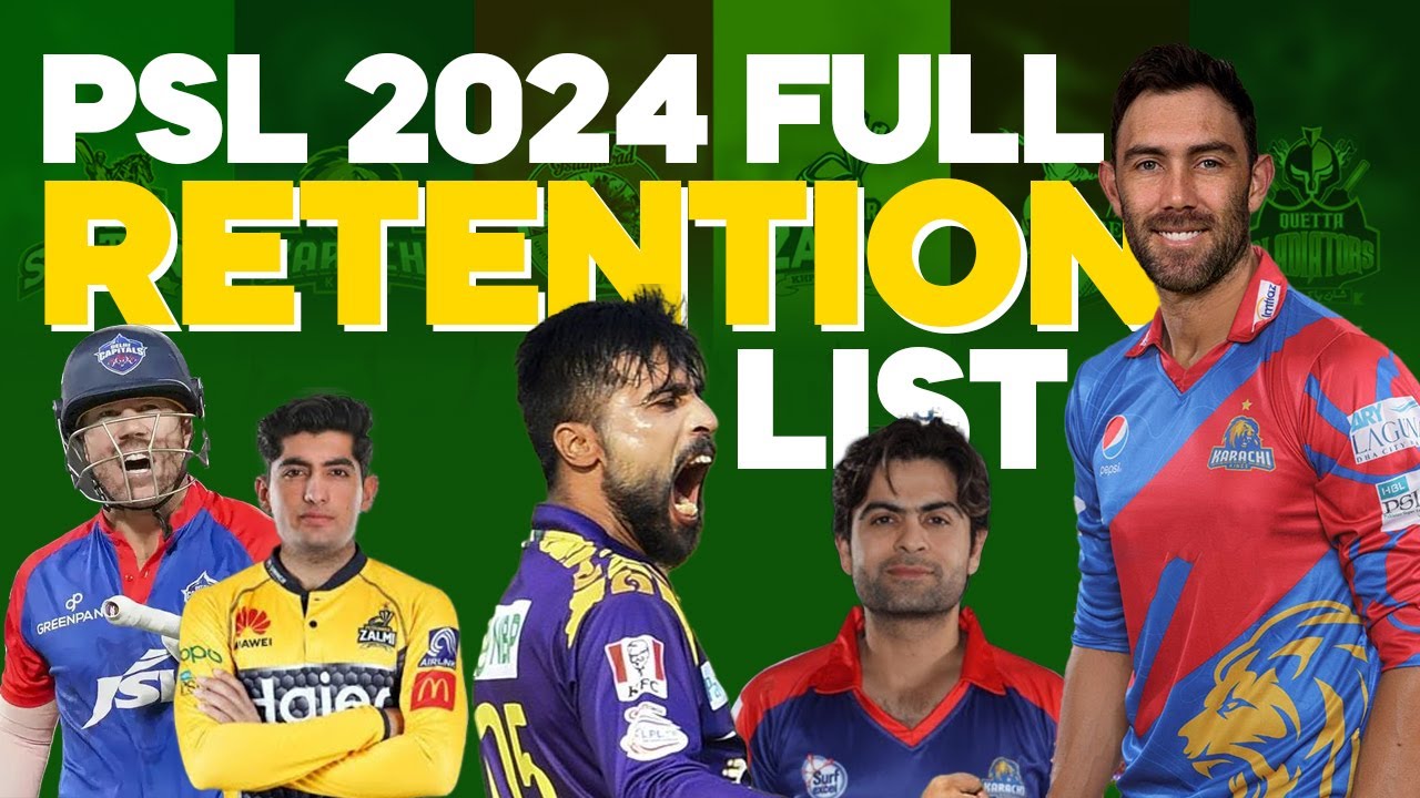 PSL 9 FULL RETENTION LIST | PSL DRAFT | PSL | - YouTube