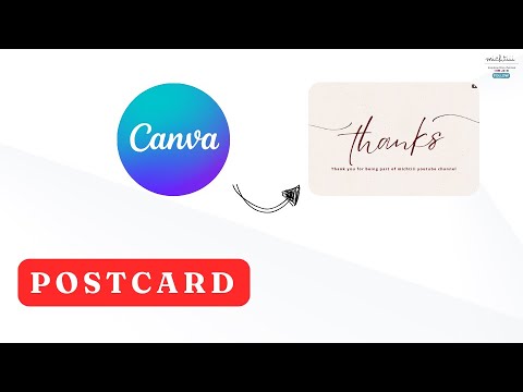 How to create Postcard in canva - YouTube