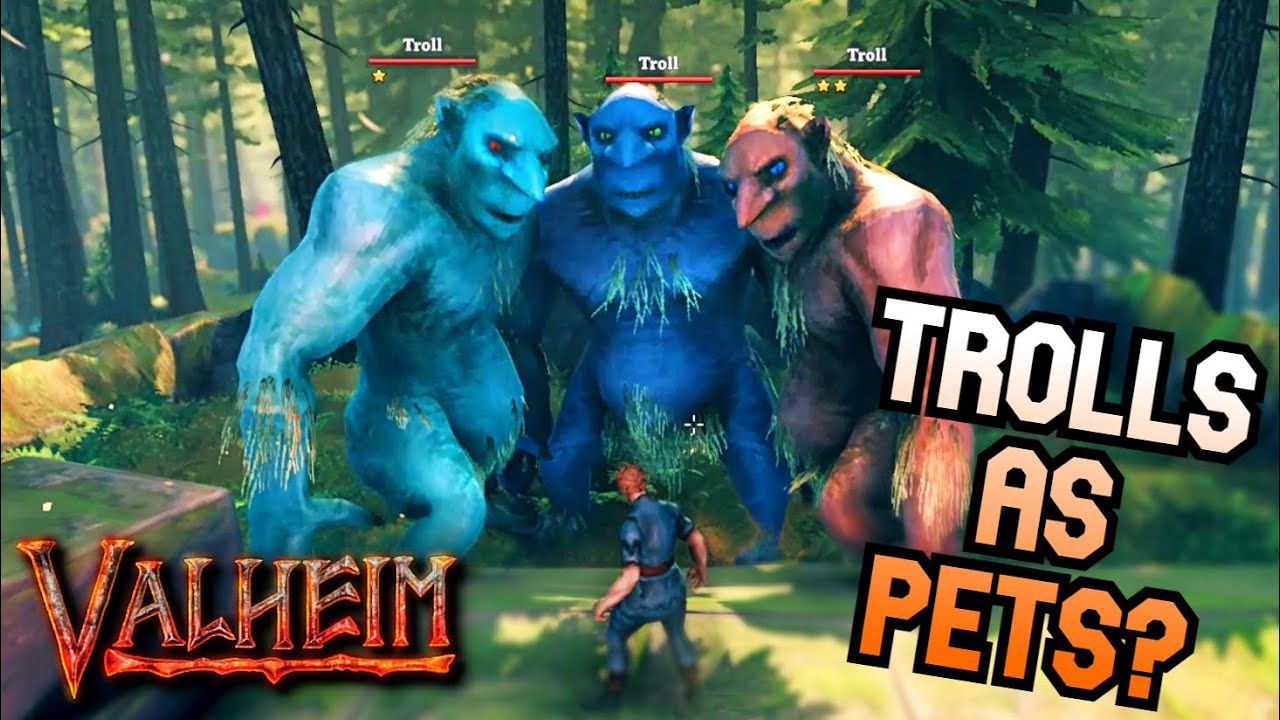 TROLL PETS? Ultimate Valheim Troll Zoo at the Elder Altar 🏞️ - YouTube