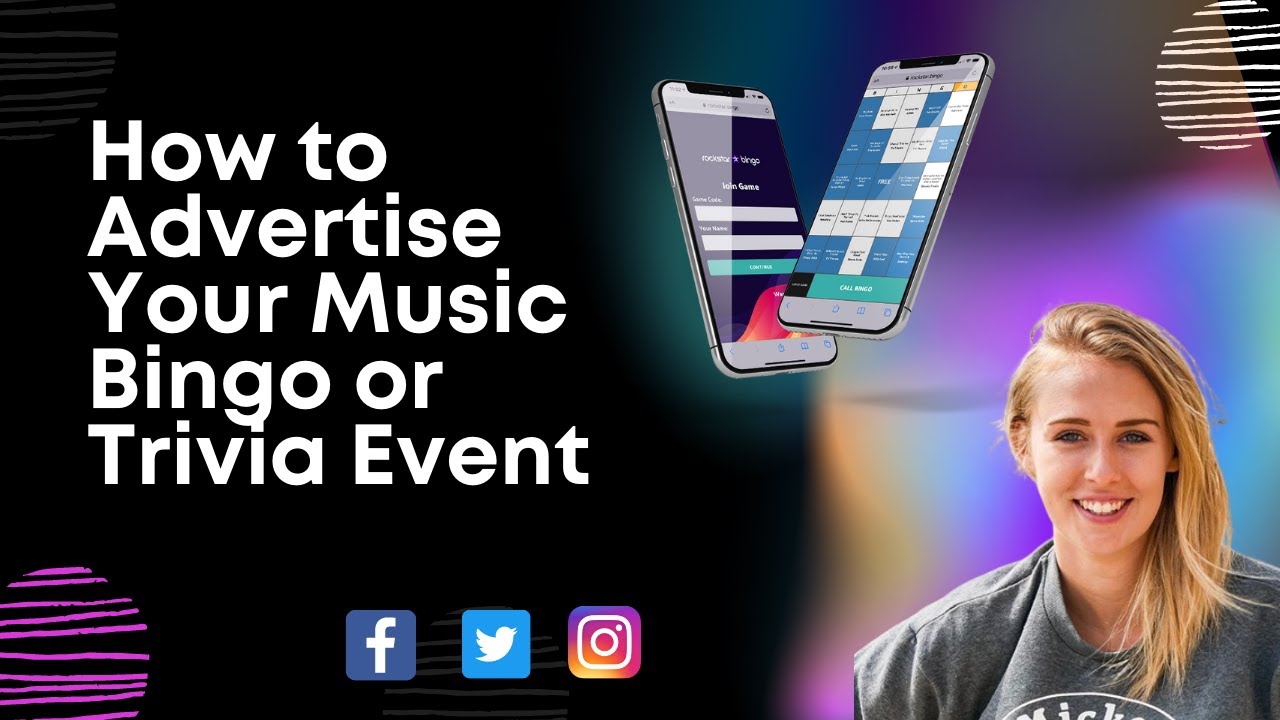How to Advertise Your Music Bingo Events or Trivia Night - YouTube