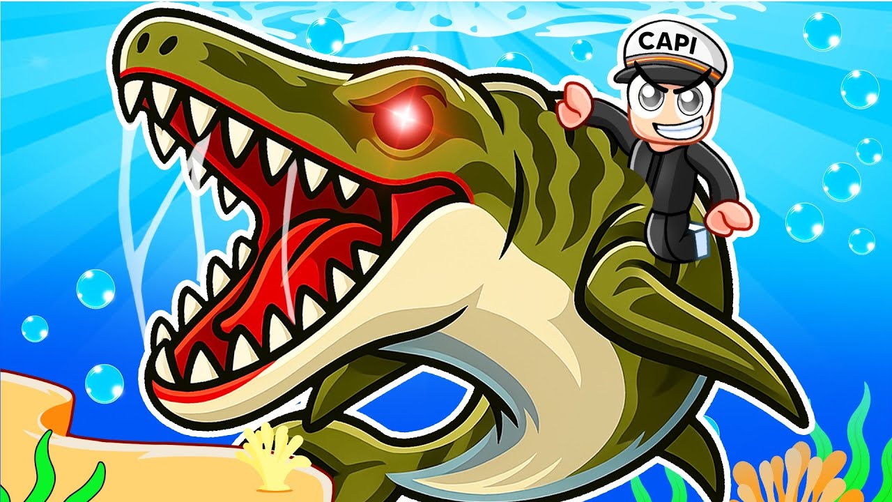 Becoming the REBIRTH MOSASAURUS in DINOSAUR SIMULATOR - YouTube