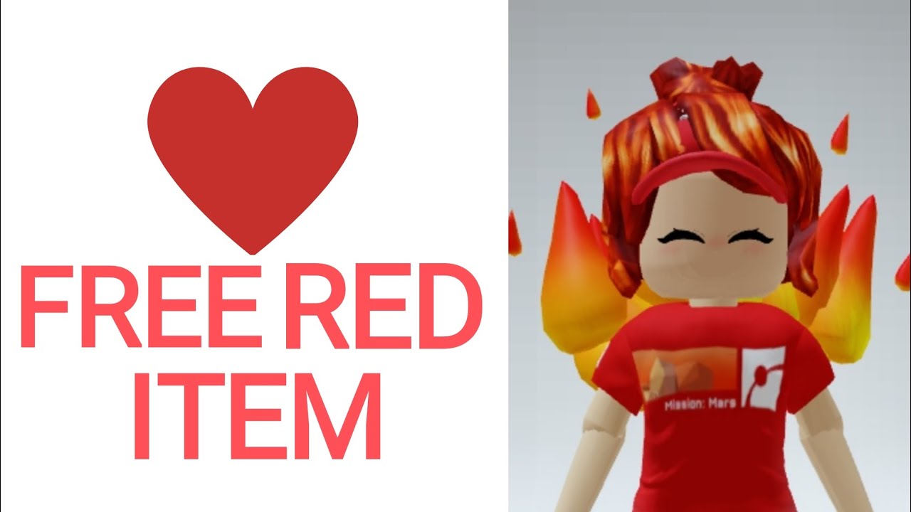 cara mendapatkan item gratis berwarna merah di roblox ...