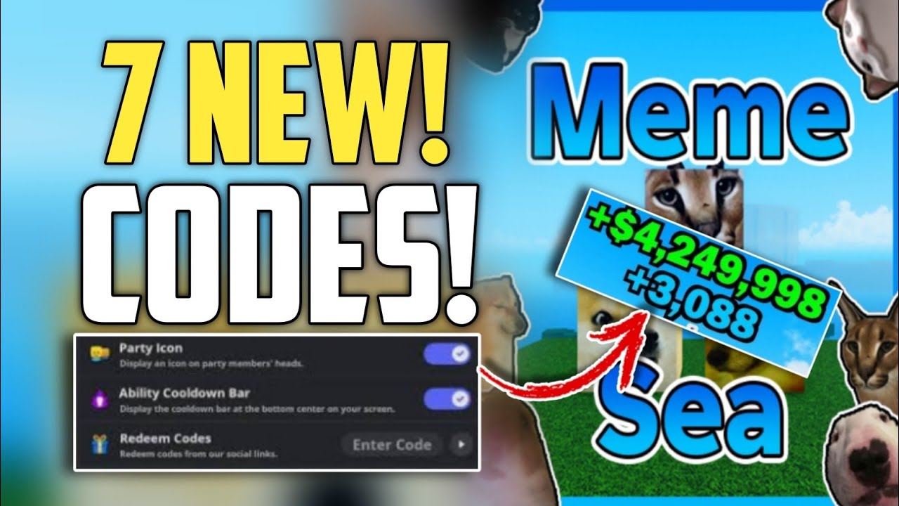 *UPDATE!⚡CODES!* MEME SEA CODES IN AUGUST 2024 - ROBLOX! MEME SEA CODES ...