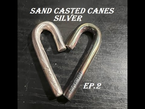 Sand Casting Silver Canes EP2. The fine details! - YouTube