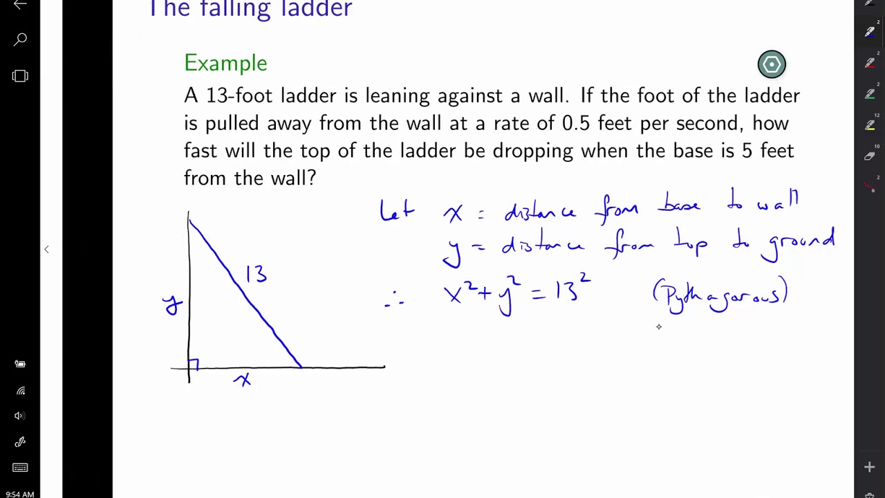 Related Rates: Example 2 - YouTube