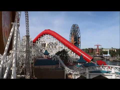 Disney California Adventure Incredicoaster Ride Through - YouTube