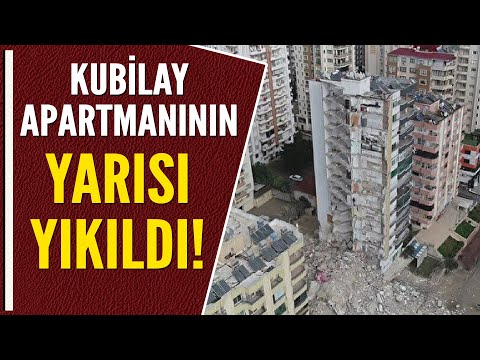 KUBİLAY APARTMANININ YARISI YIKILDI!