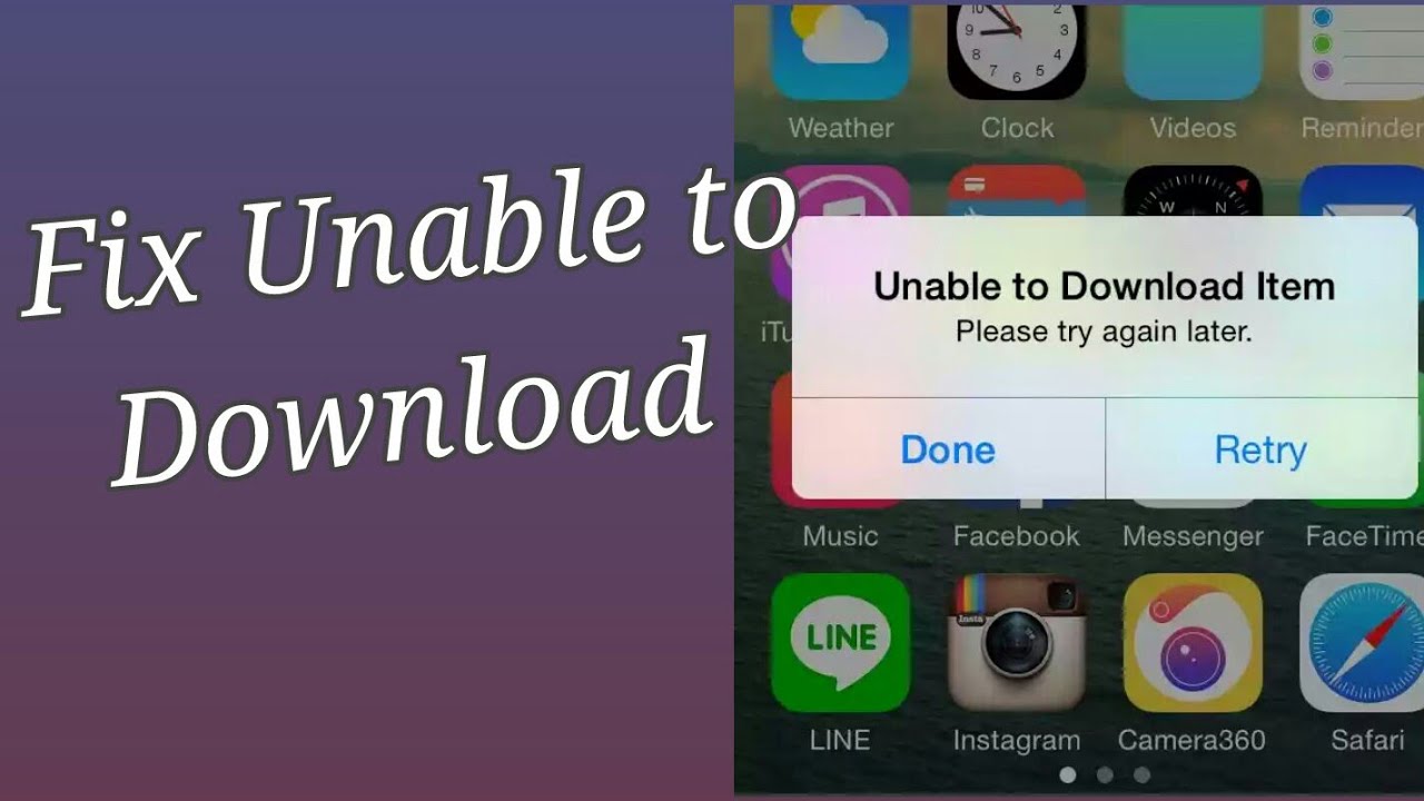 How to fix currently unable to download please try again latter - YouTube