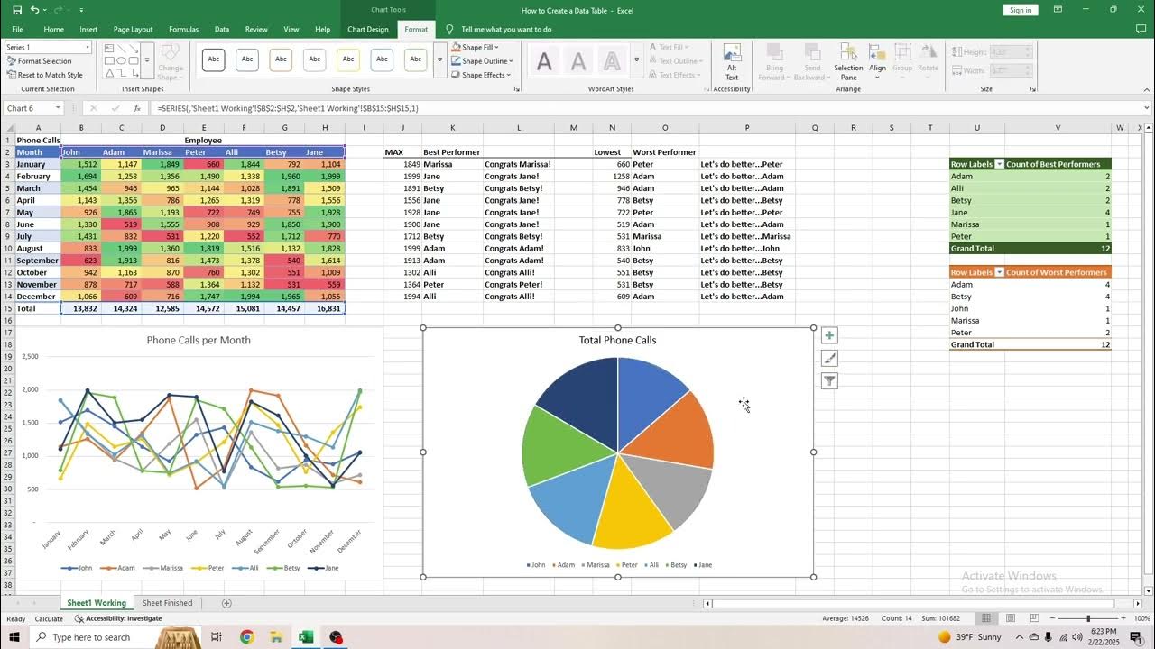 How to Add Charts in Excel - YouTube