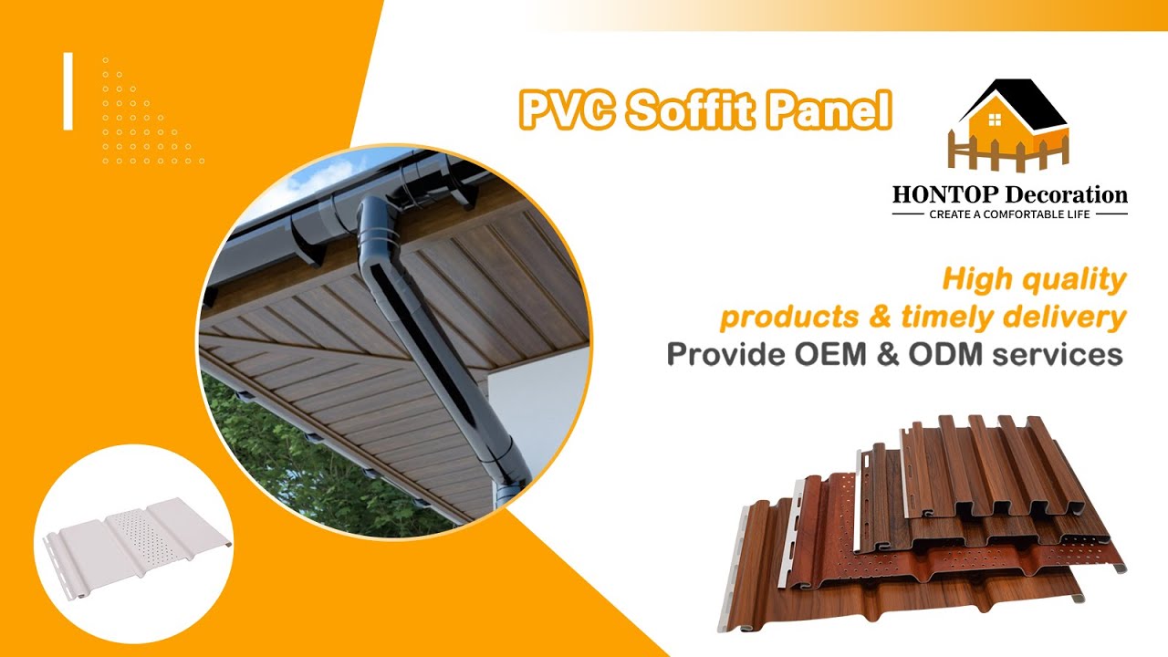HONTOP Decoration - PVC Soffit Panel - YouTube
