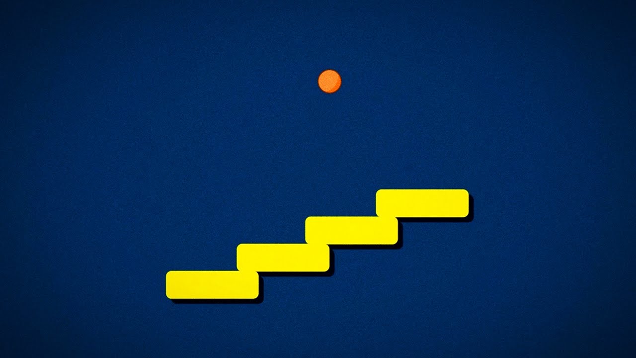 Ball Bounce on Stairs (Loop Animation) - YouTube