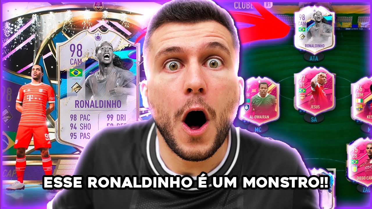 FIZ O DME DO RONALDINHO 98 & JOGUEI A WL!! A CARTA MAIS INSANA DO FIFA ...