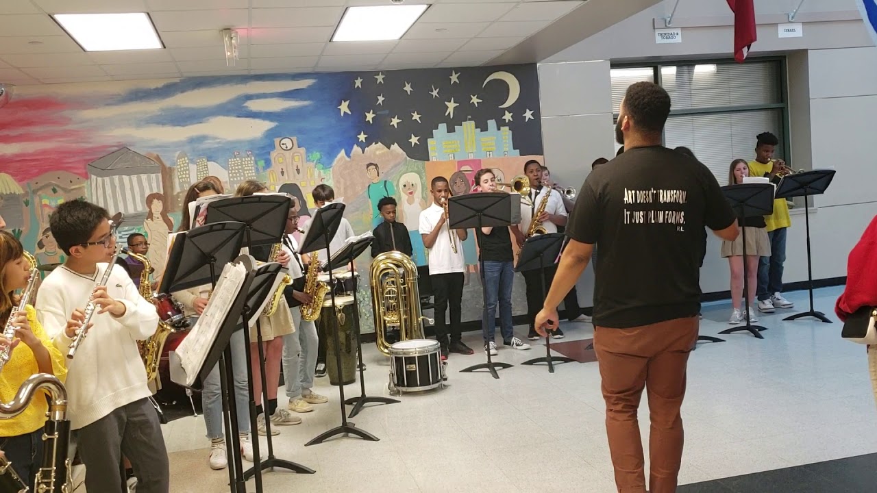 Forget you Pershing middle school jazz band - YouTube