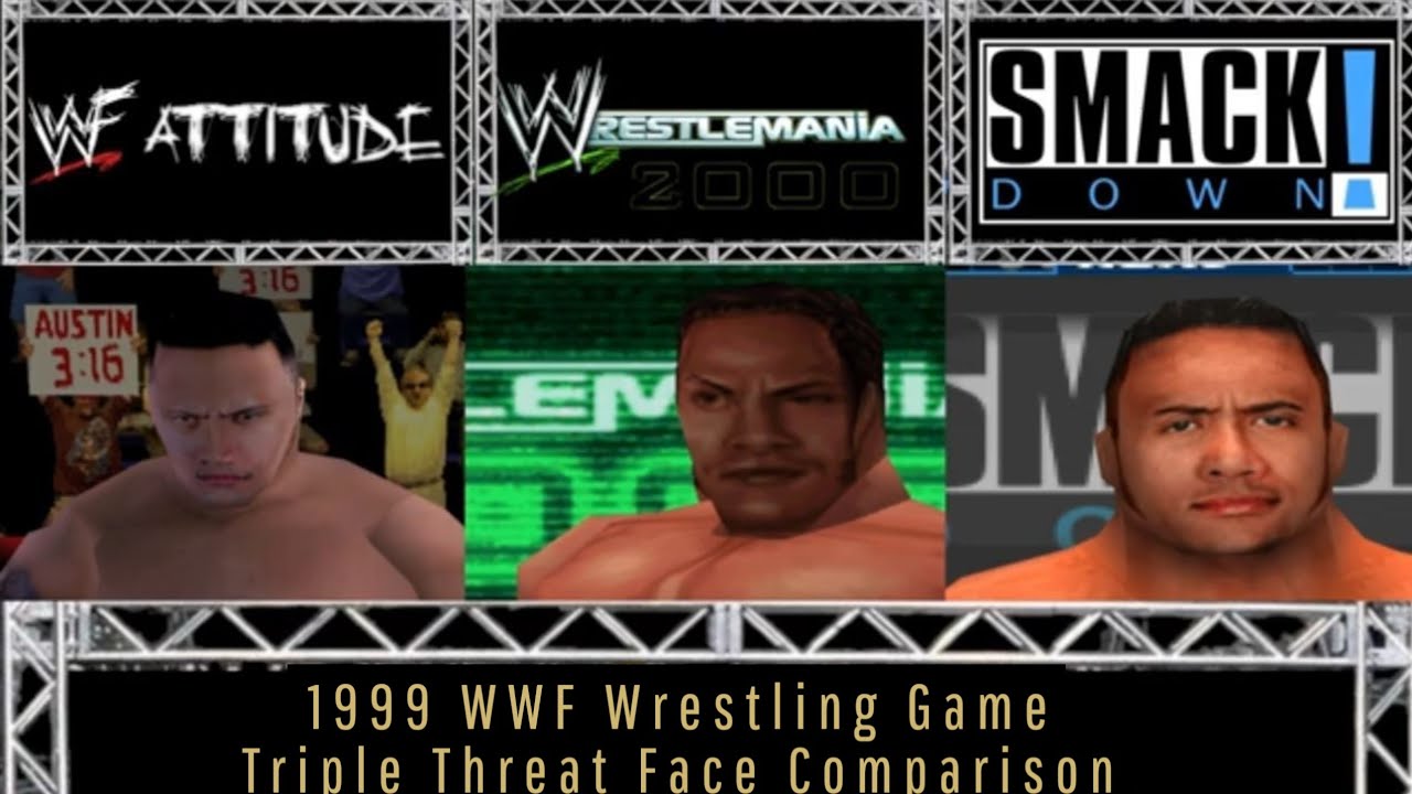 WWF Attitude vs WWF WrestleMania 2000 vs WWF Smackdown!-WWF 1999 Game ...