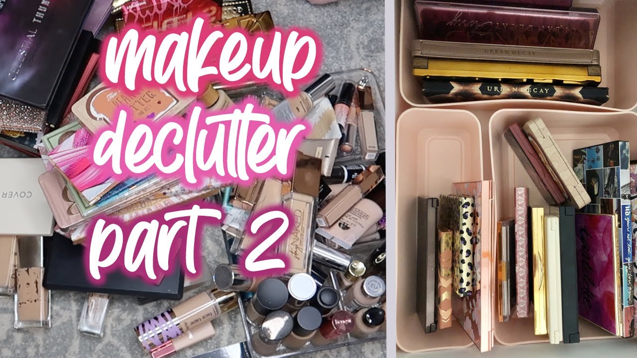HUGE MAKEUP DECLUTTER PART 2 | Sarah Brithinee - YouTube