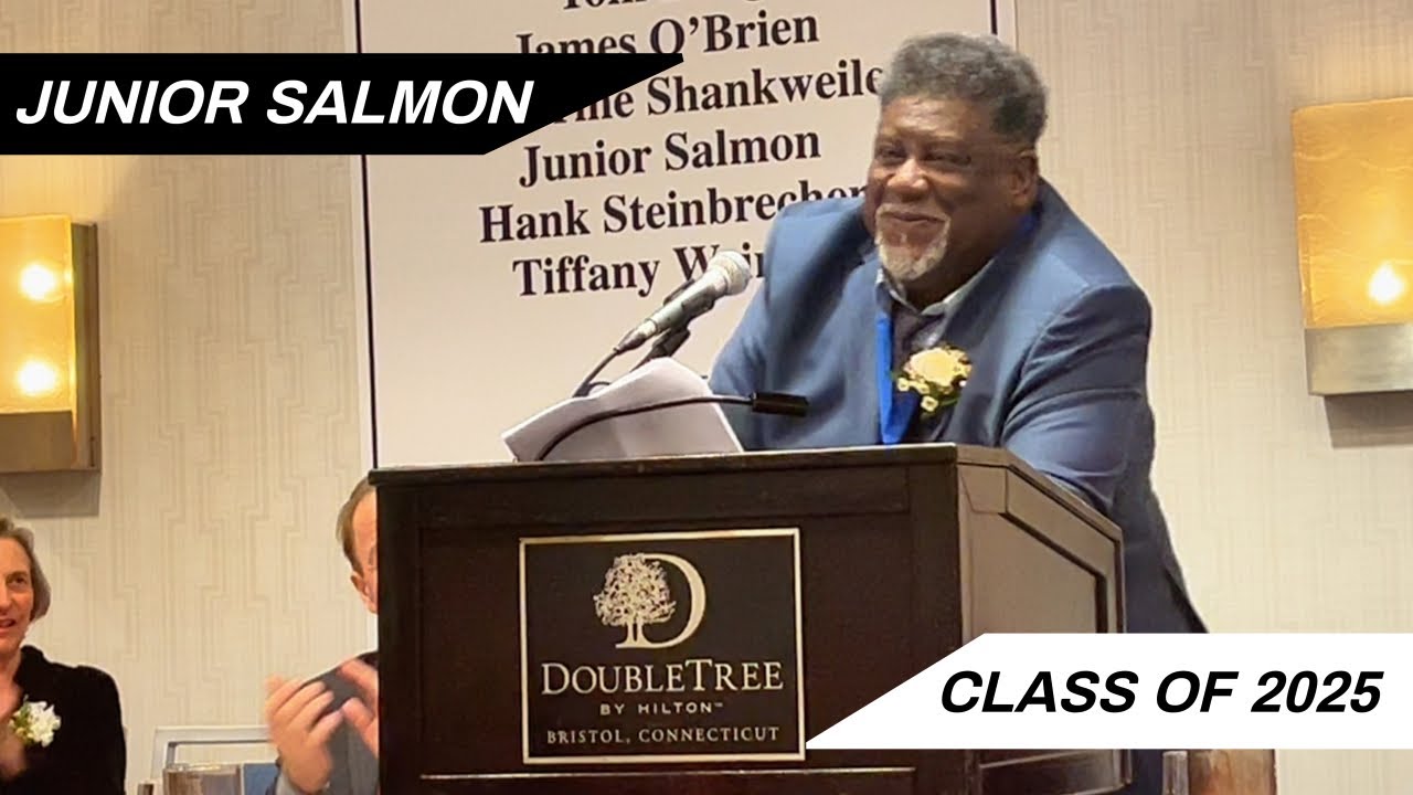 Junior Salmon - 2025 Connecticut Soccer Hall of Fame Induction. - YouTube