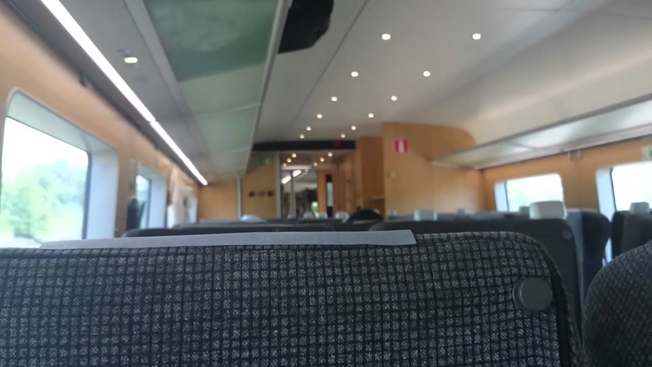 Inside train from Sweden to paris - YouTube