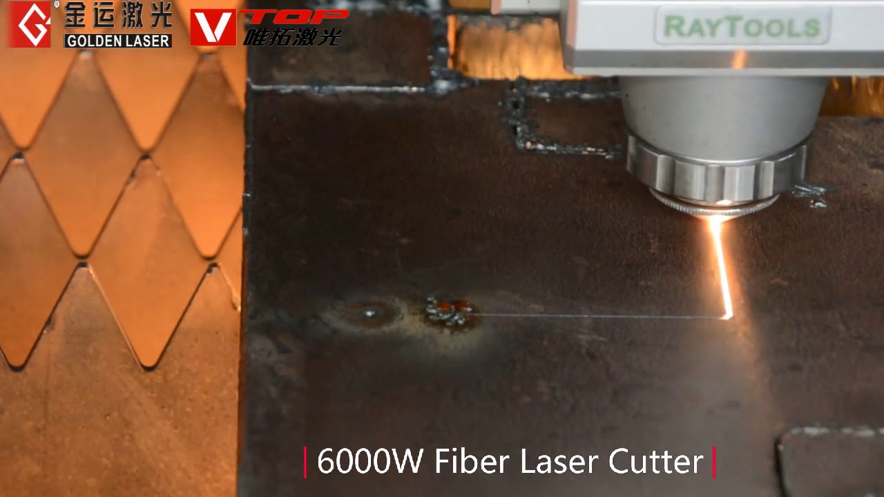 Golden Laser 6000W Laser Cutting Machine For 25mm Carbon Steel - YouTube