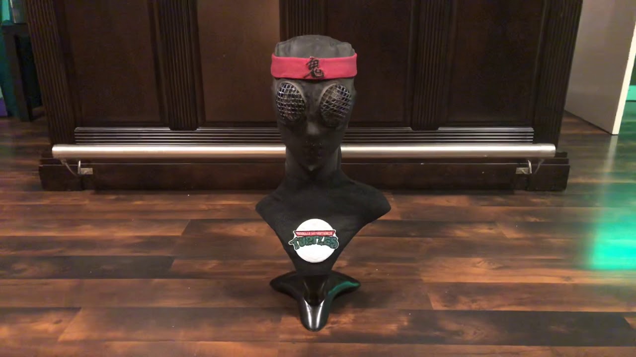 TMNT FOOT SOLDIER MOVIE PROP MASK - YouTube