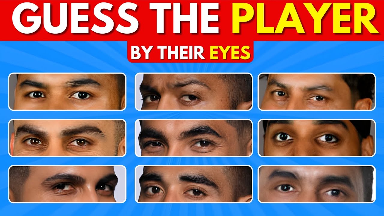 Guess the Indian Cricketer by their Eyes! Cricket Quiz Challenge - YouTube