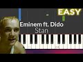 Eminem - Stan ft. Dido EASY Piano Tutorial Accords - Chordify