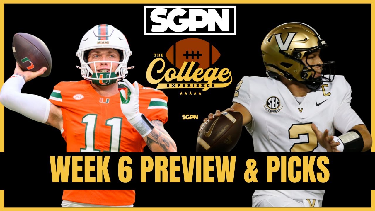 Week 6 Preview & Picks | The College Football Experience - YouTube