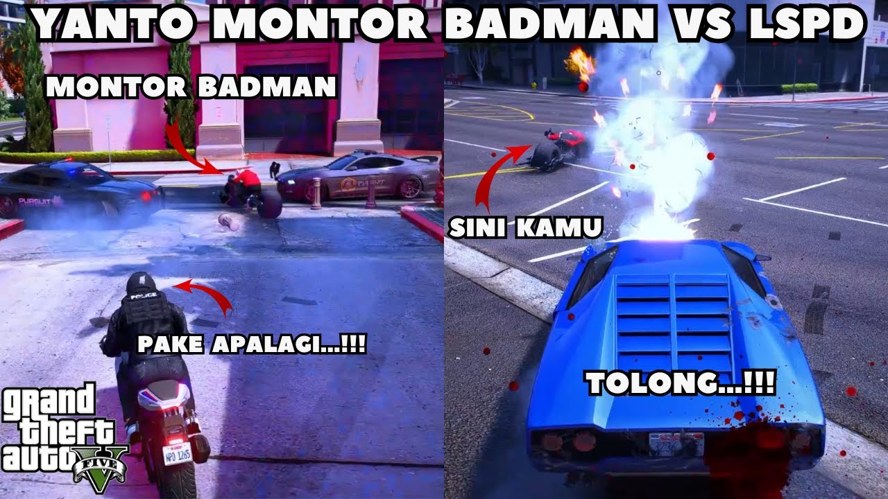 YANTO RAMPOK MENGGUNAKAN MONTOR BADMAN - GTA V ROLEPLAY - YouTube
