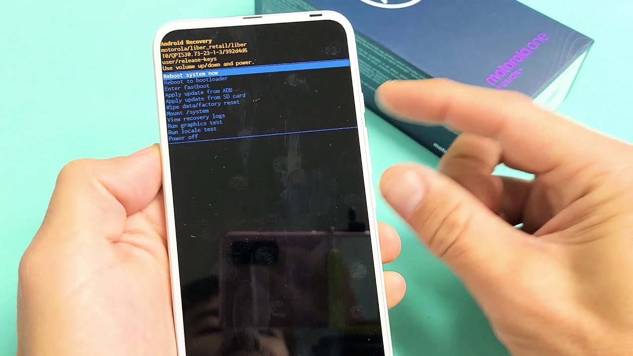 How to Factory Reset (Hard Reset) Motorola One Fusion Phone - YouTube