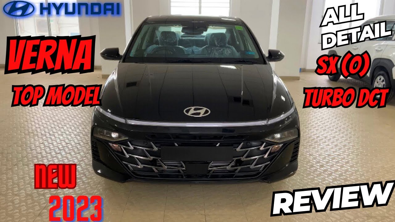 Hyundai Verna Black |SX(O) Turbo DCT|Top Model|All details and Review ...