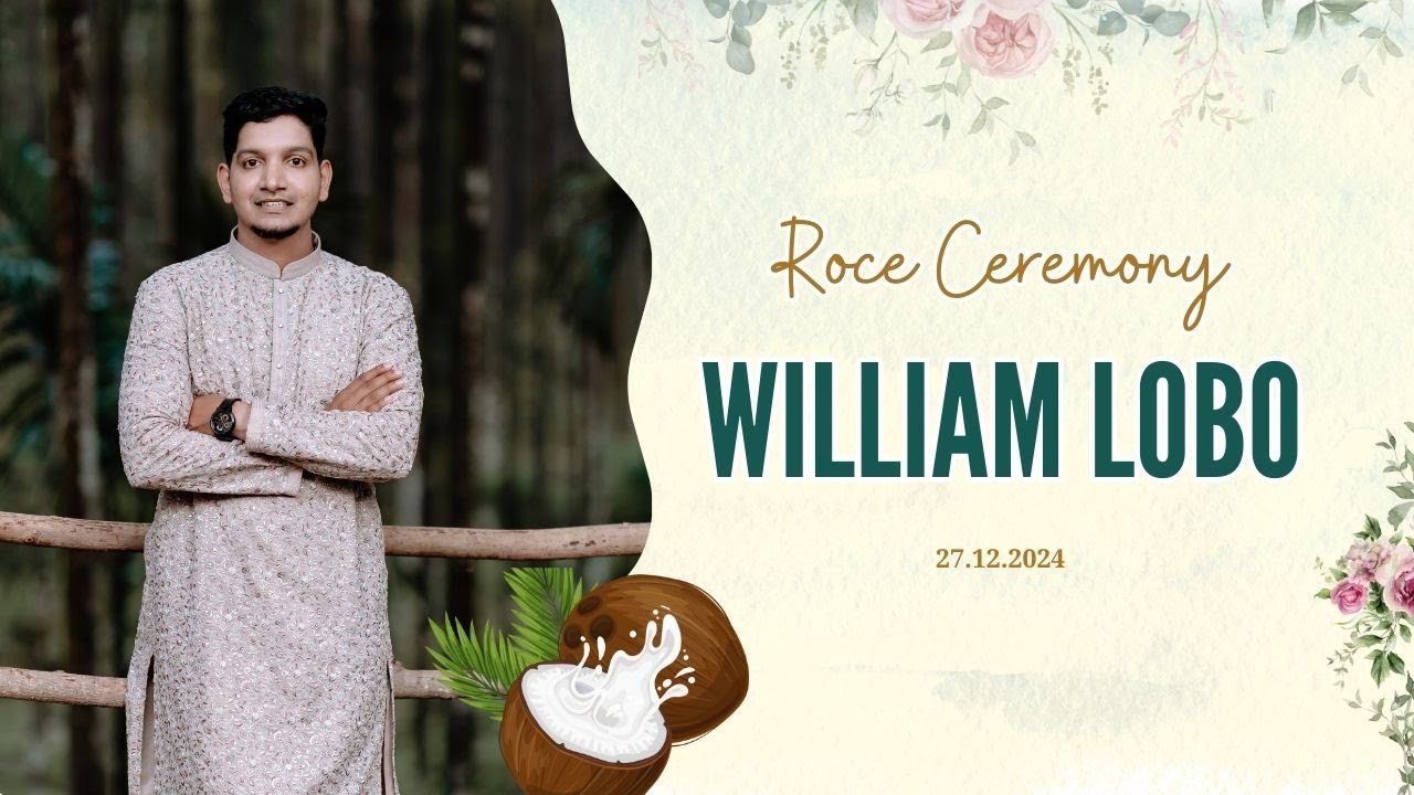 ROCE CEREMONY WILLIAM LOBO | JAY PHOTOGRAPHY | TRADITIONAL CEREMONY | MANGALORE WEDDING - YouTube