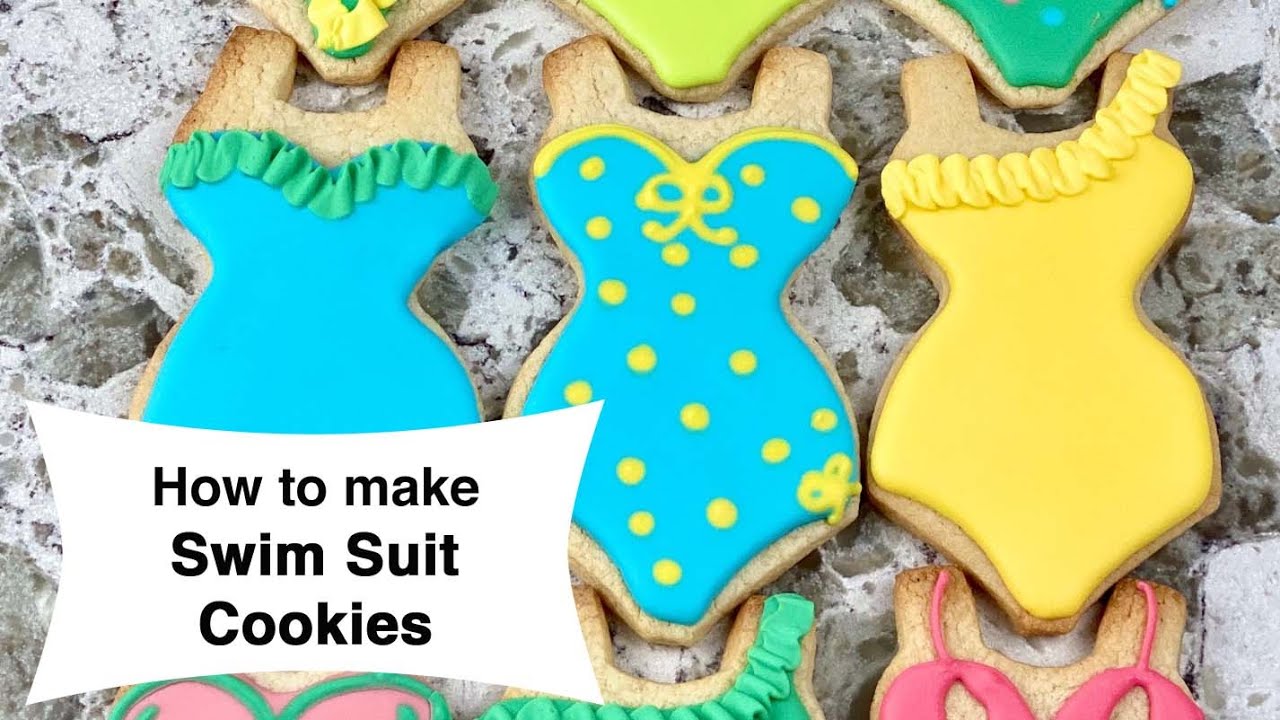 How to Make Swim Suit Cookies - YouTube