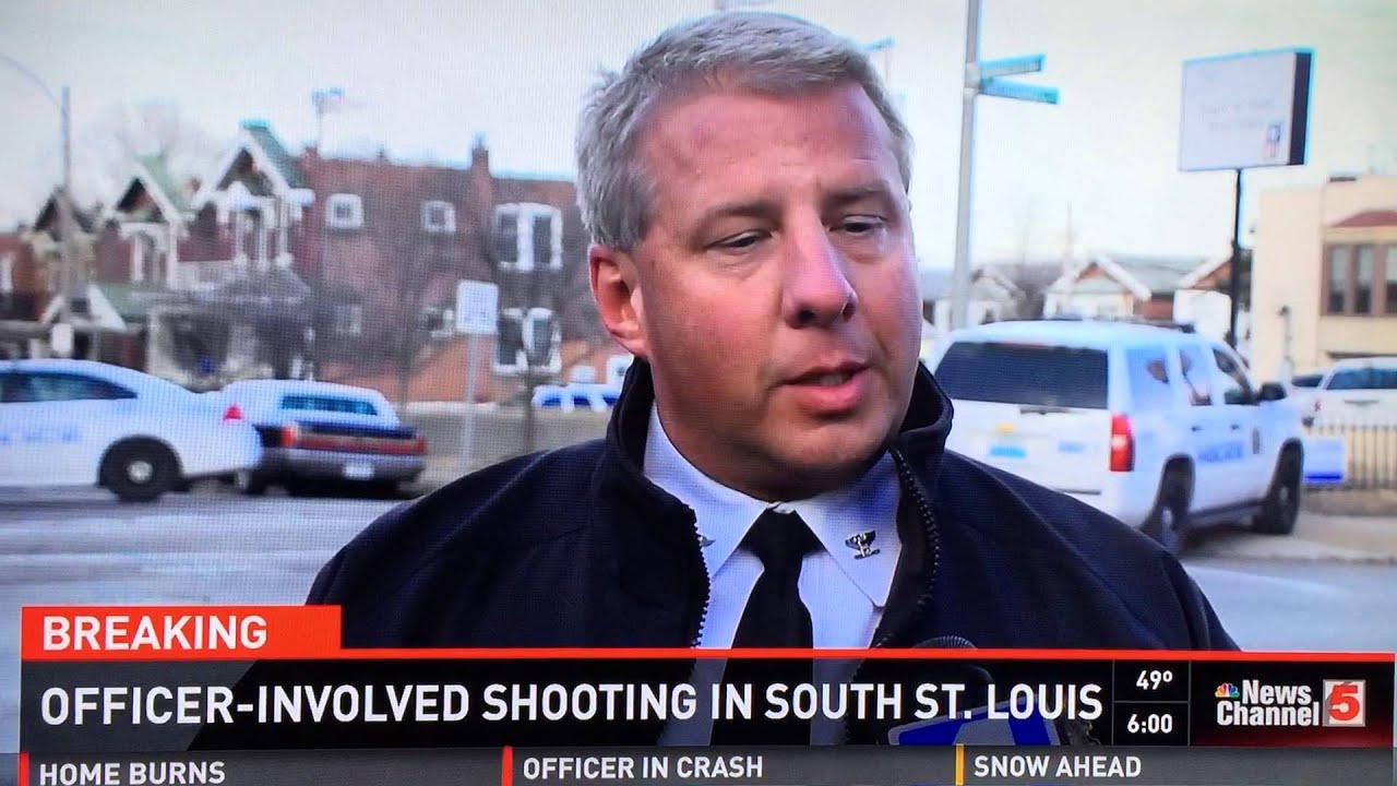 St. Louis Police Chief Sam Dotson with police version of 2/3/15 St. Louis officer-involved ...